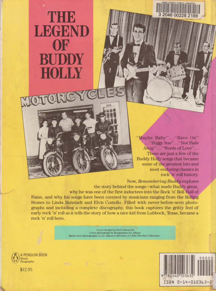 REMEMBERING BUDDY HOLLY BIOGRAPHY, TRADE PB, PENGUIN, 1978, EX LIB | eBay