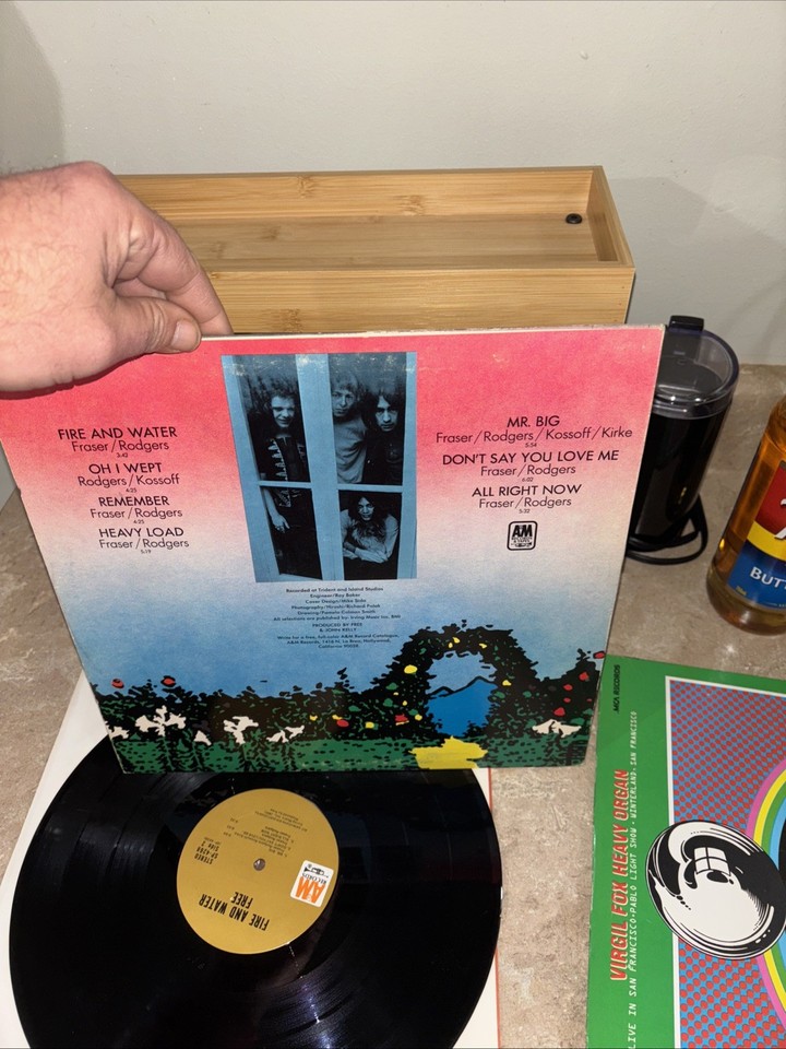 FREE Fire And Water OG 1970 LP A&M SP-4268 1st Pitman Press VG+ #london ...