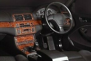Interior Dash Trim Kit 3M 3D 25-Parts Burl Wood BMW 3 Series E46 1997 ...