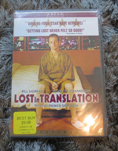 Lost In Translation DVD 2003 Widescreen Region 1 Bill Murray Scarlett ...