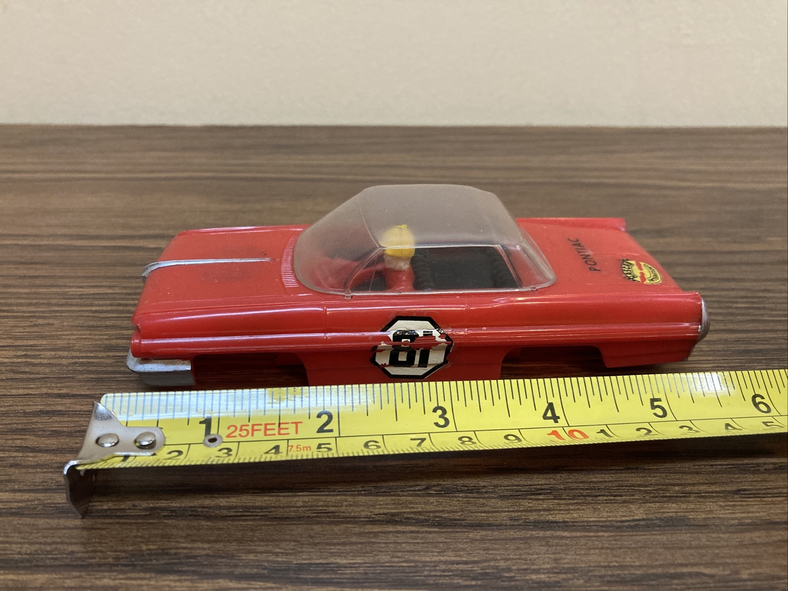 Vintage 60's Slot Car Body Strombecker Red #81 | eBay