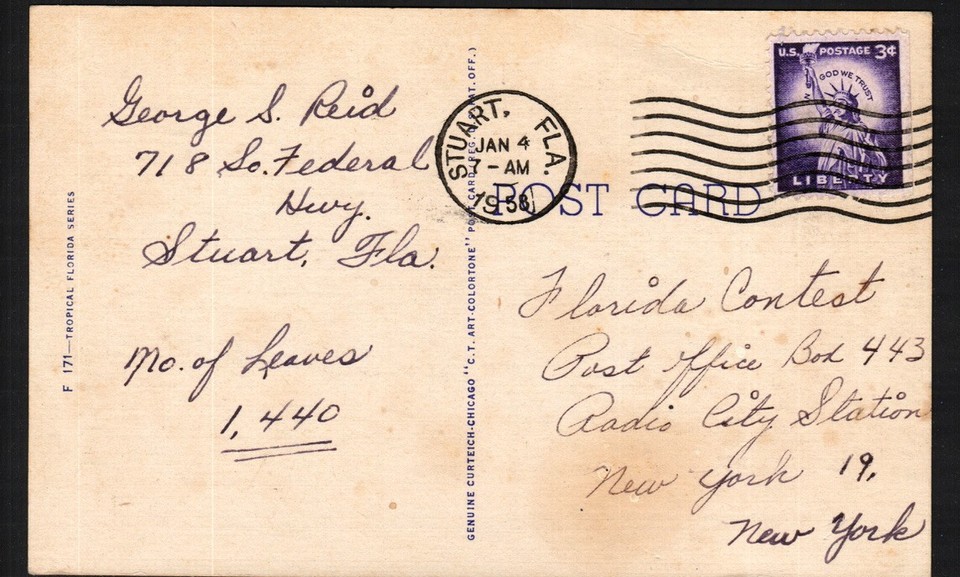 Postcard Florida State Capitol Song Flag Bird Flower Linen Posted | eBay