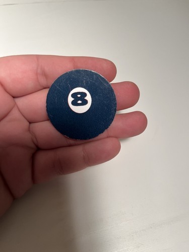 Vntg 1990s POG Pool 8 Ball Pink HTF RARE Game Toy Color Black Milk Cap ...