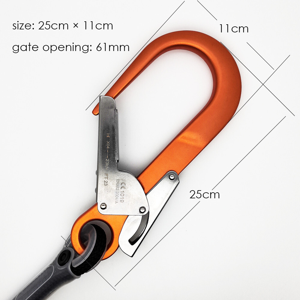 Work Positioning Lanyard 12mm Rope Adjustable Tree Tower Climbing Fall ...