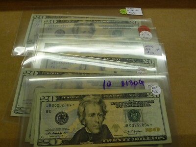 2009 $20 ATLANTA RICHMOND CURRENCY STAR NOTE LOT OF 10 8130Q | eBay