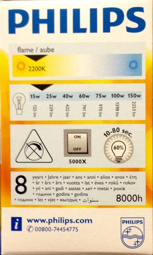 PHILIPS ENERGY Softone FLAME Sparlampe in Tropfenform E27 5W | eBay.de