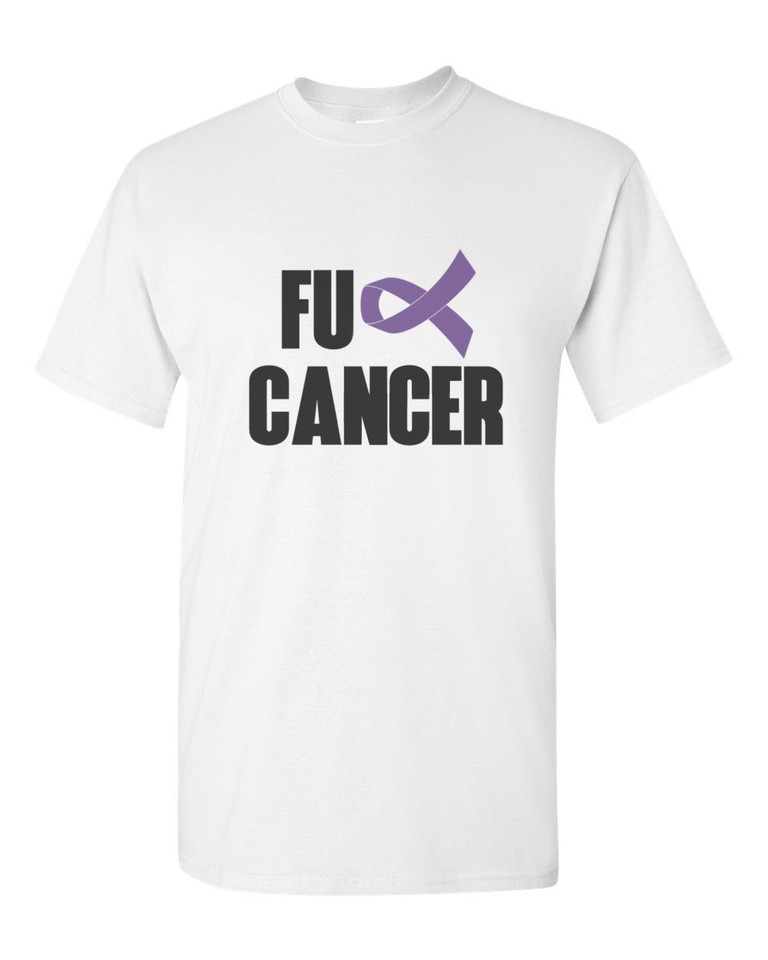 FU Cancer Shirt Pancreatic Cancer Awareness Month Purple Ribbon T-Shirt ...