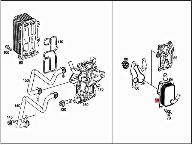 Genuine Mercedes-Benz Oil Cooler 2741880101 OEM for sale online | eBay