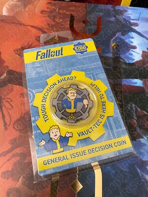 Fallout 4 76 New Vegas Thumbs Up Down Flip Coin Vault Boy Figure ...