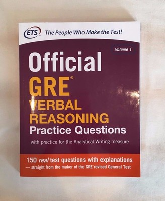 Official GRE Verbal Reasoning Practice Questions by Educational Testing ...