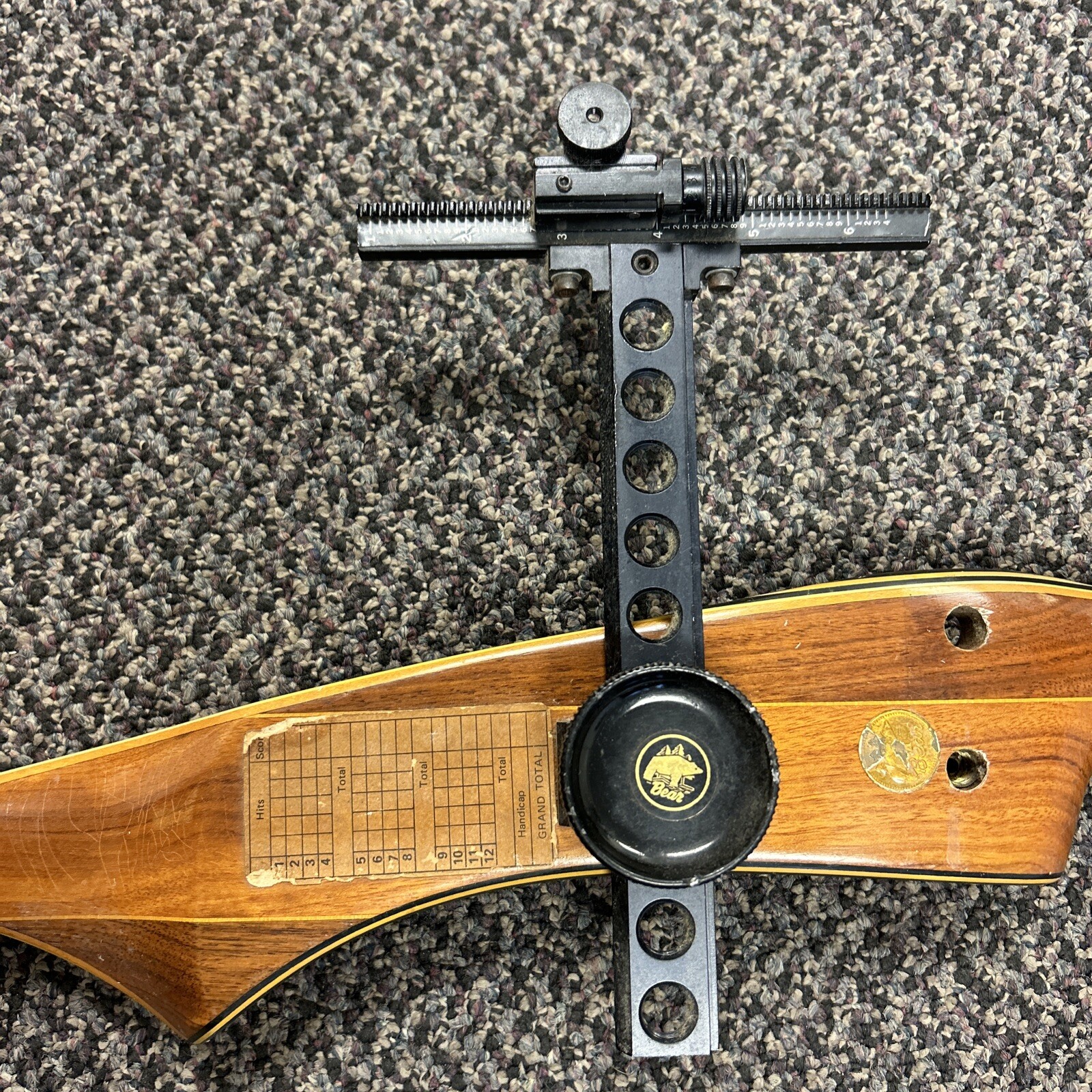 1968 Vintage Competition Bear Archery Temujin Recurve Bow 8G725 32# AMO ...