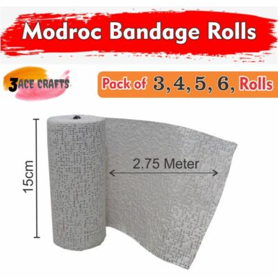 MODROC/MODROCK PLASTER OF PARIS MODELLING MOULD ART & CRAFTS BANDAGE ...