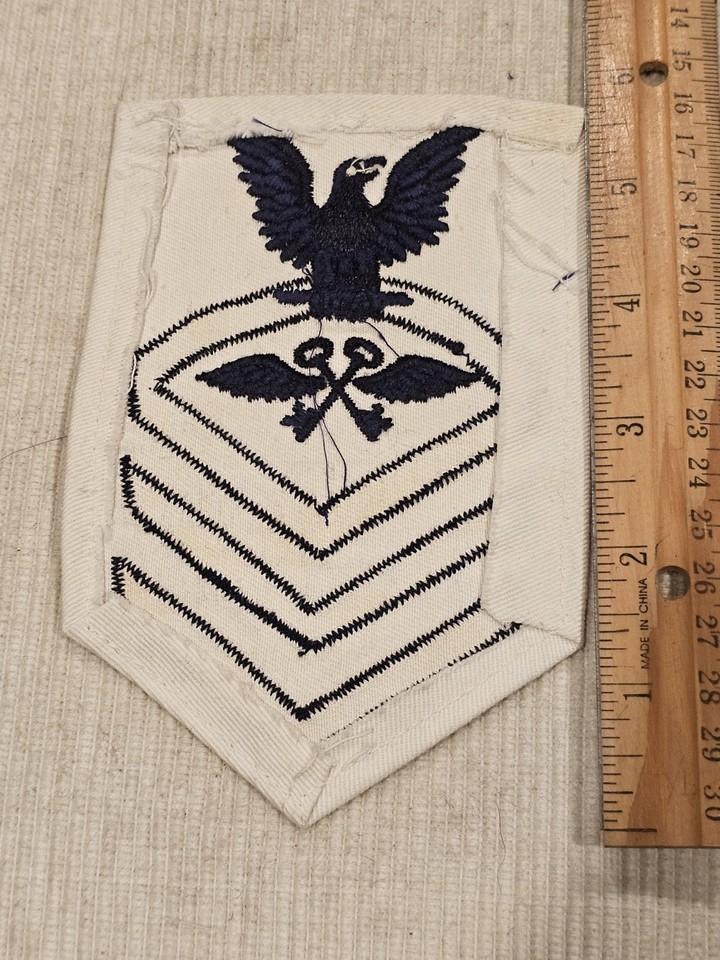 WWII USN Navy Aviation Storekeeper Chief Rate Chevron Patch L@@K!!! | eBay