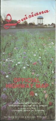 Vintage Louisiana 1990 Official Highway Map | eBay