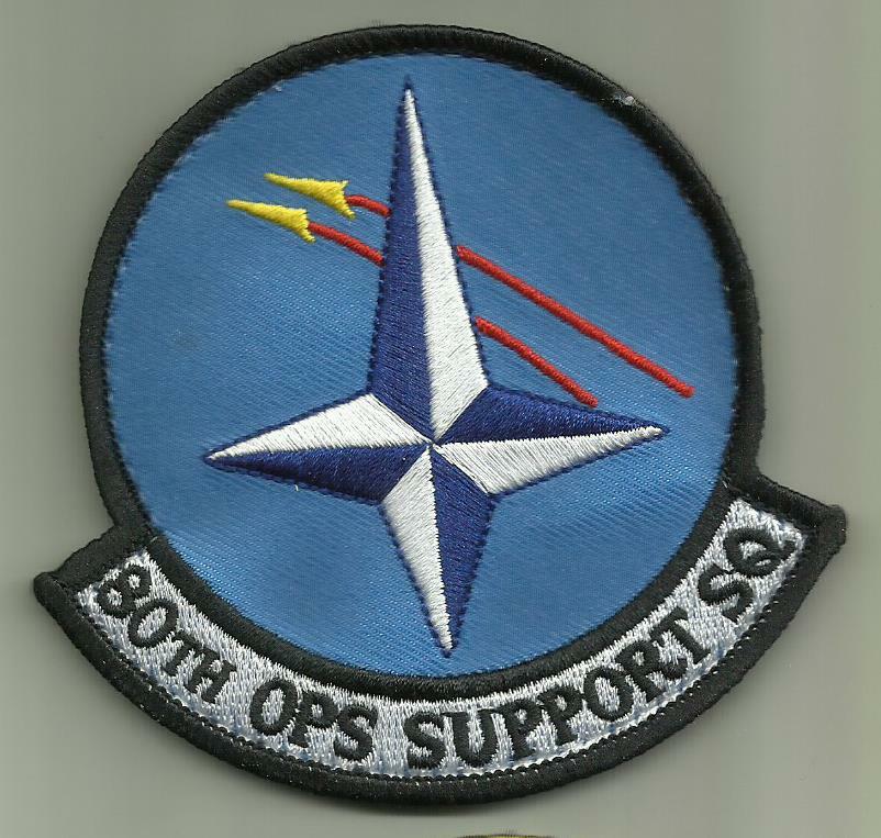 80TH OPS SUPPORT SQ USAF PATCH SHEPPARD AFB TX FIGHTERJET PILOT ...