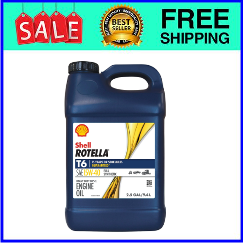 Shell Rotella T6 15W-40 Diesel Engine Oil, 2.5 Gallon | eBay