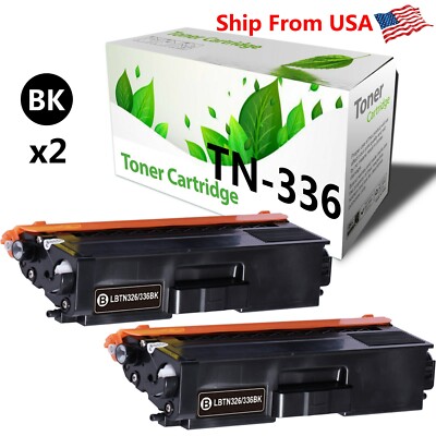 2-PACK TN-336 TN336 Toner Cartridge Fit For MFC-L8850CDW HL-8350CDWT ...