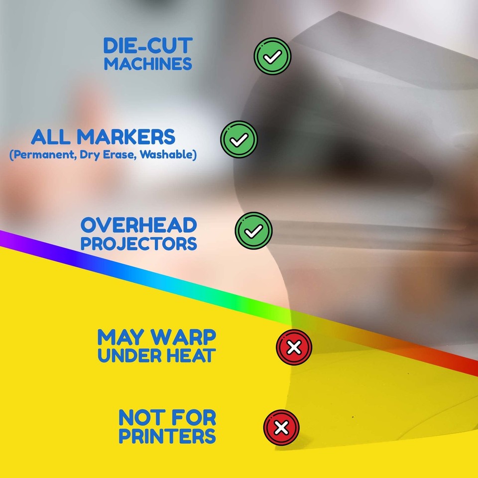 Products Overhead Projector Sheets Acetate-Like Transparency Film, For ...