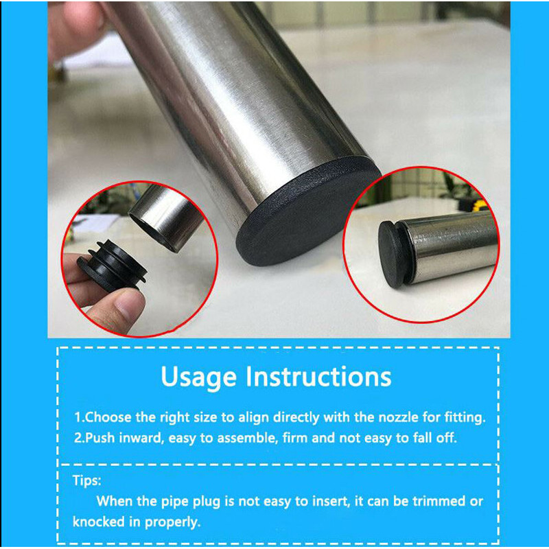 90 -100mm Dia Round Plastic Blanking End Caps Tube Pipe Inserts Plug ...