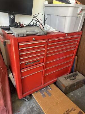 Snap on tool box with tools & blue Point Cart w/auto Kits | eBay