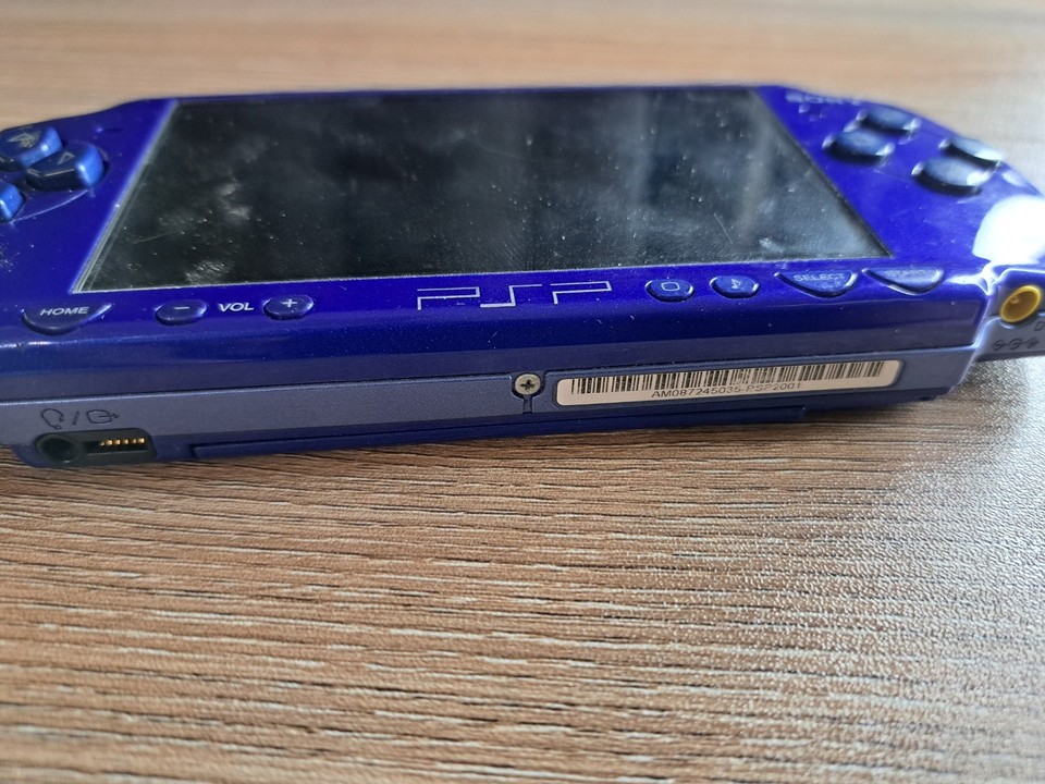 Sony PSP Blue Handheld Console System PSP-2001 Read Untested Portable ...