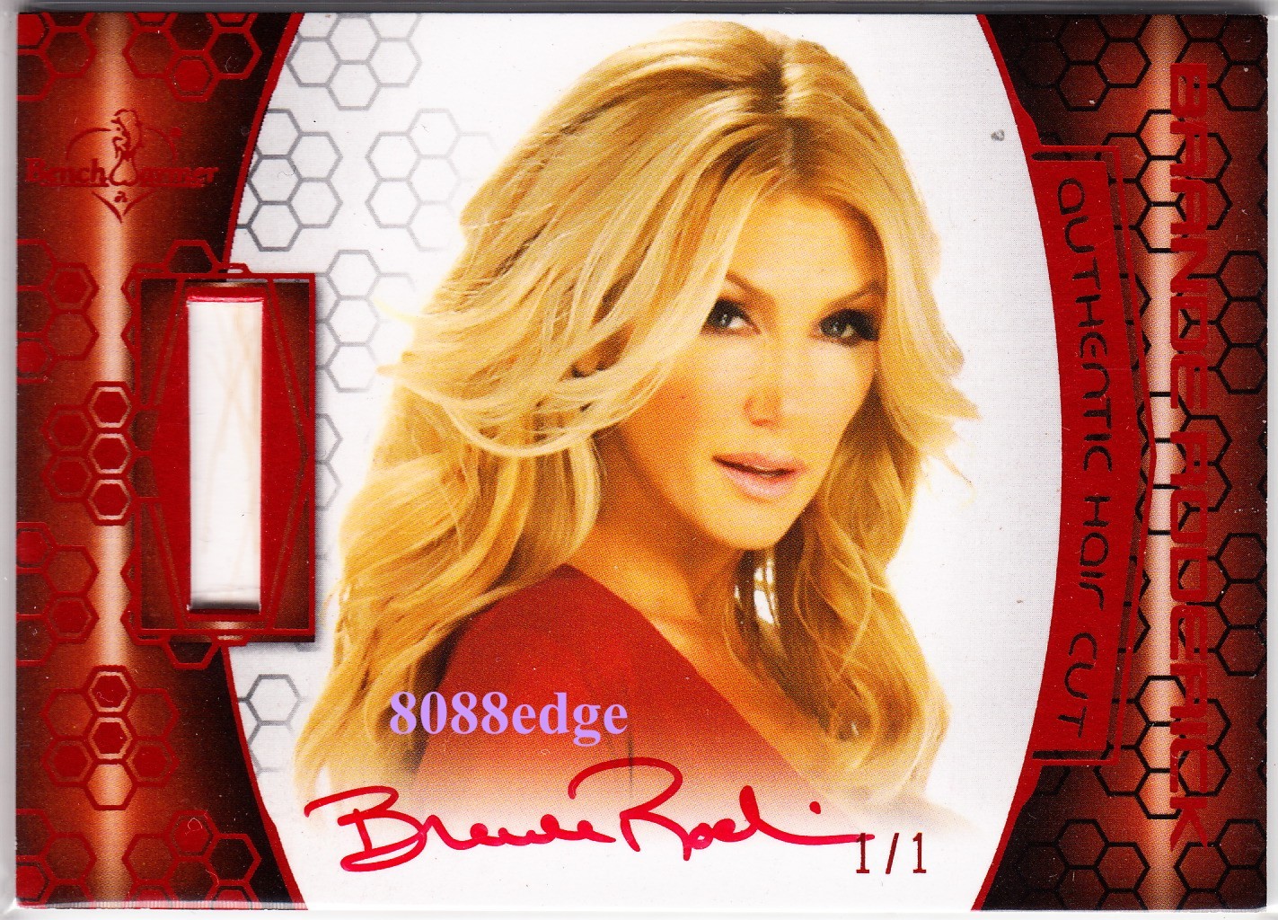 2012 BENCHWARMER SOCCER HAIR CUT AUTO: BRANDE RODERICK #1/1 OF ONE RED ...
