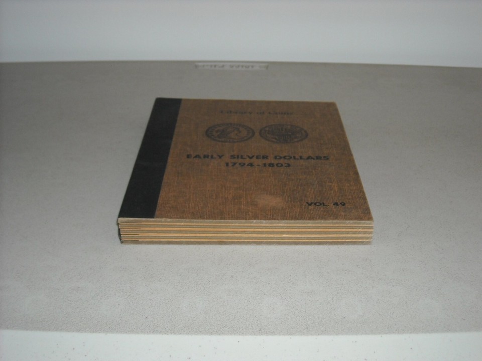 Library of Coins EARLY SILVER DOLLARS Coin Album Volume 49 VERY RARE ...