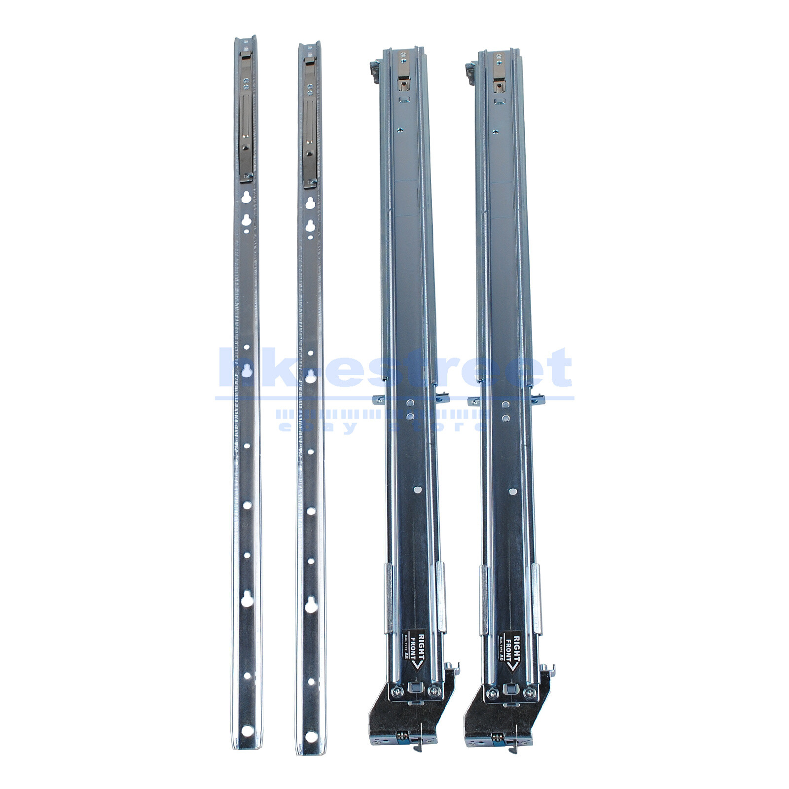 Dell PE R510 R520 R530 R720 R730 R820 2/4 Post Rack 2U Static Rails ...