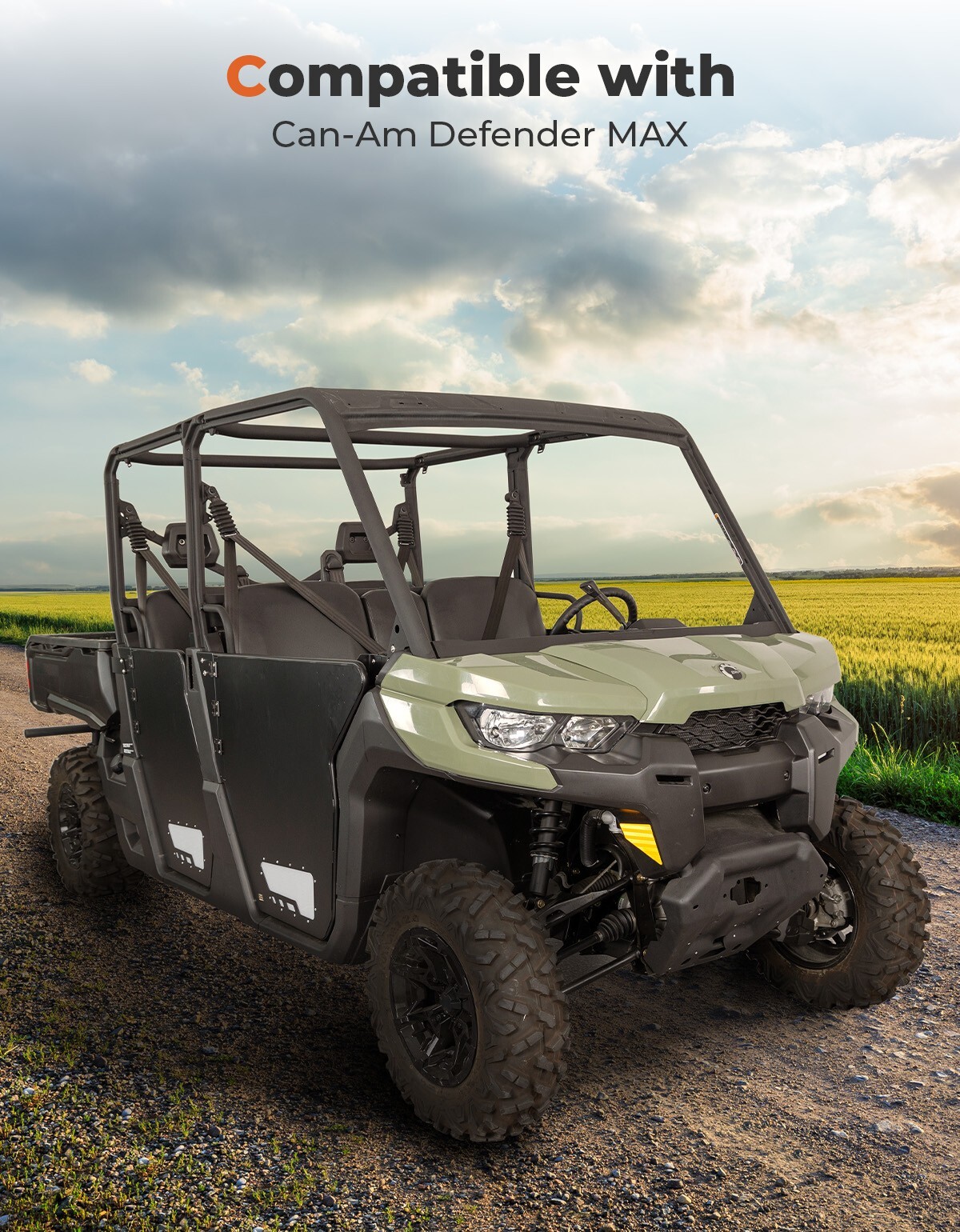 Aluminum Half Door For Can-Am Defender MAX HD7 HD8 HD9 HD10 2017-2025 ...