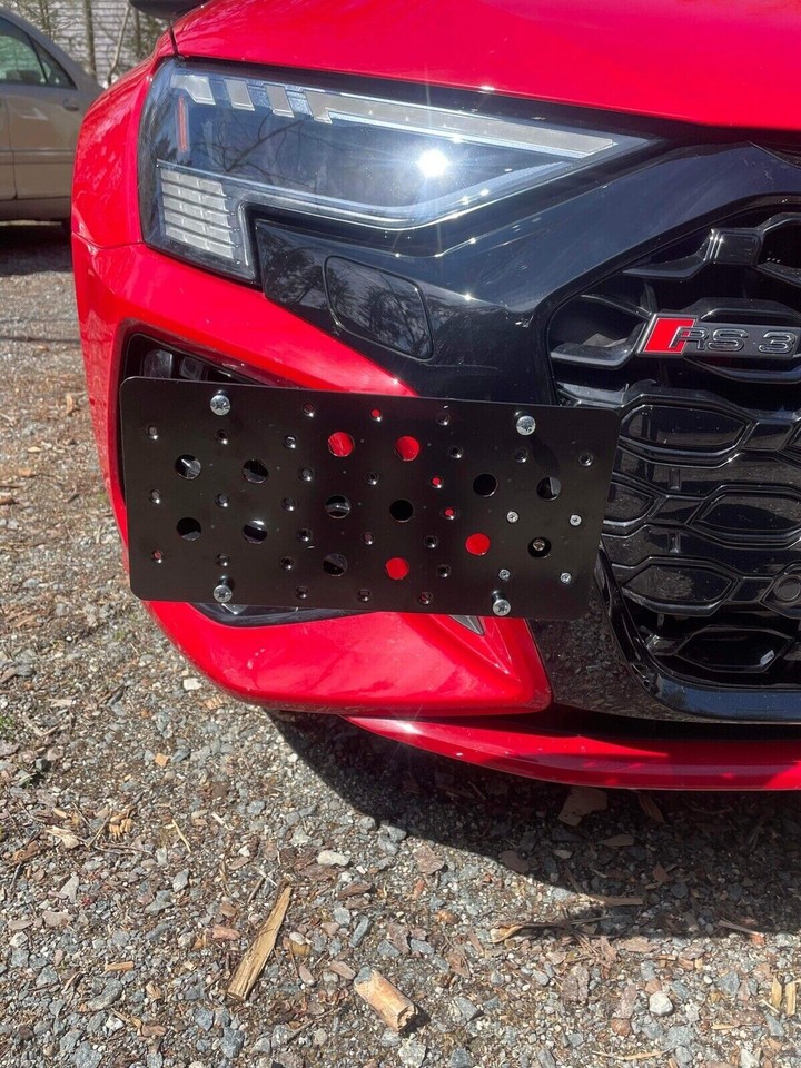 2022-2025 Audi A3 S3 RS3 Quattro Bumper Tow Hook License Plate Mount ...