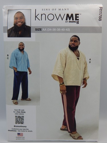 Know Me by Mimi G 11788 Men's Hoodie Pants Pattern 2025 Uncut 34-42 ...