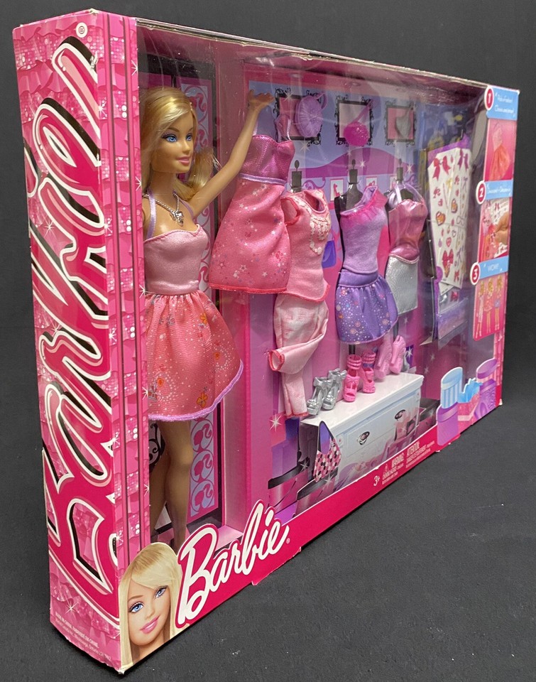Barbie Pick A Fashion & Decorate Doll Set With Lots Of Accessories 2012 ...