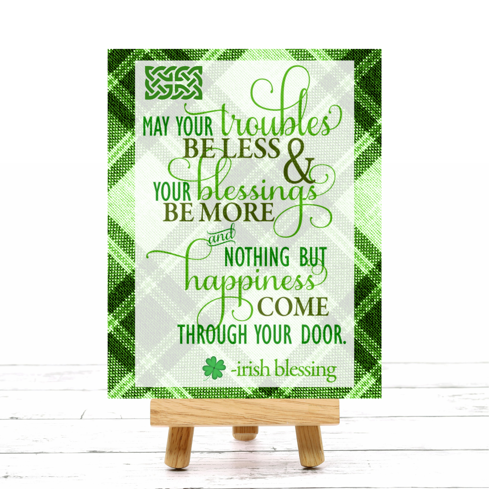 May Your Troubles Be Less Irish Blessing Sign or Door Hanger | eBay