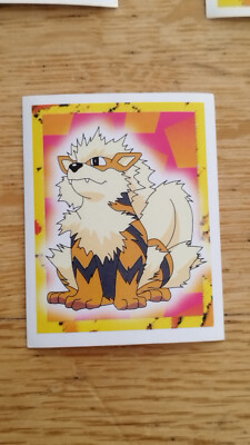 CARTE POKEMON STICKERS MERLIN 59 TOPPS 1999 Arcanin Arcanine card | eBay