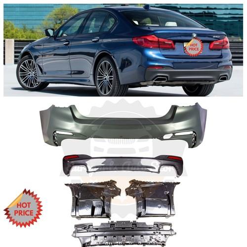 M SPORT MTECH STYLE REAR BUMPER KIT NO PDC FOR 2017 AND UP BMW G30 540i ...