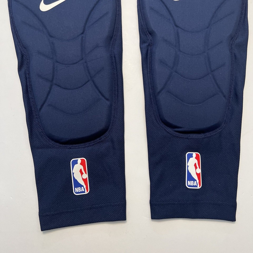 Nike NBA Issued Hyperstrong Mens 2X/3X Blue Padded Compression Knee ...