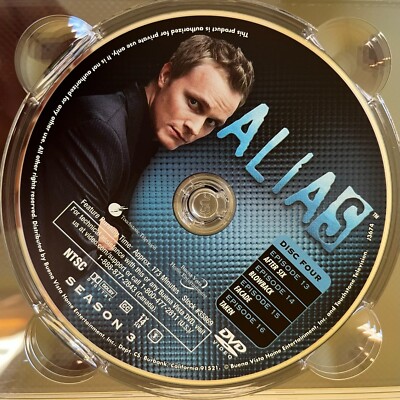 Alias - The Complete Third Season Season 3 * Replacement Disc 4 ONLY ...