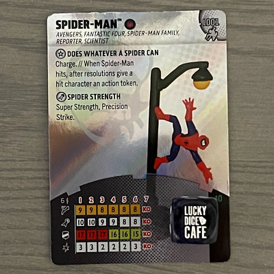 Marvel Heroclix Spider-Man Beyond Amazing L001 Spider-Man Legacy Card ...
