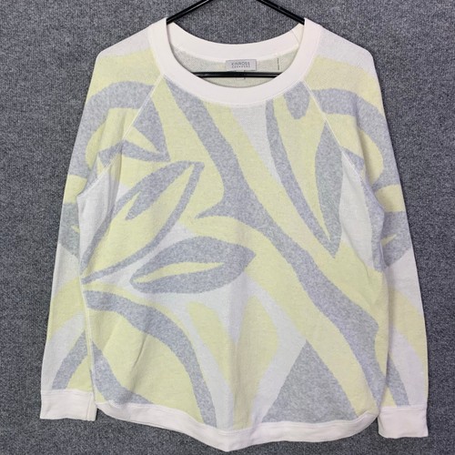 Kinross Cashmere Abstract Print Cashmere Blend Sweater Size M | eBay