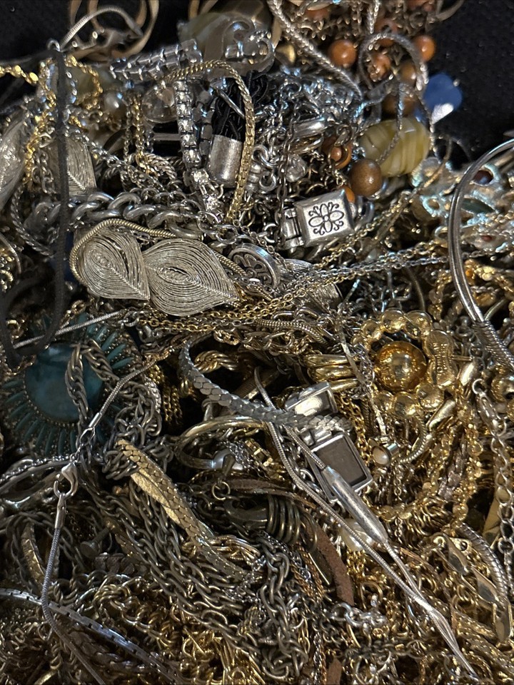 4 Pounds Tangled Jewelry Chains | eBay