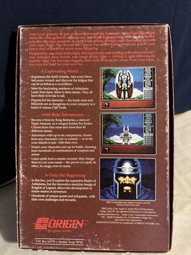 Knights of Legend IBM PC Game Origin Retro MS-DOS / All Disks | eBay