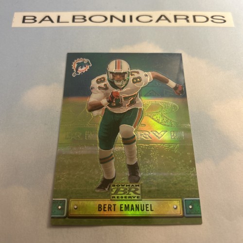 2000 Bowman Reserve Football Card #119 Bert Emanuel NM+ Free Shipping ...