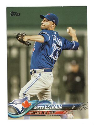 EX- 2018 Topps 528 Marco Estrada Toronto Blue Jays Card | eBay
