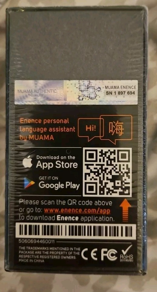 New Muama Enence Instant Two-Way Translator Sealed Portable Instant 36 ...