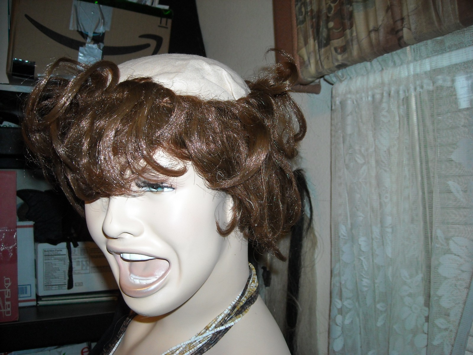 Halloween balding bald friar tuck abbot priest old man bum clown | eBay