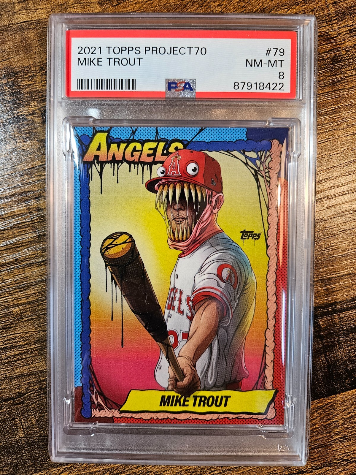 2021 Topps Project 70 Mike Trout #79 Alex Pardee Short Print SP PSA 8 ...