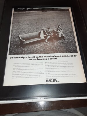 WSM Grand Ole Opry Rare Original 1970 Promo Poster Ad Framed | eBay