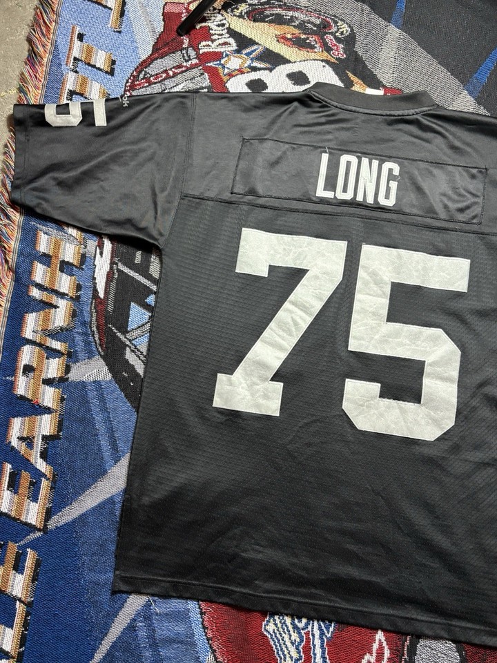 Vintage Howie Long Jersey Oakland Raiders Reebok #75 Large NFL Stitched ...