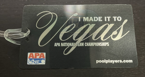 Luggage Tag - I Made It To Vegas - APA National Team Championships | eBay