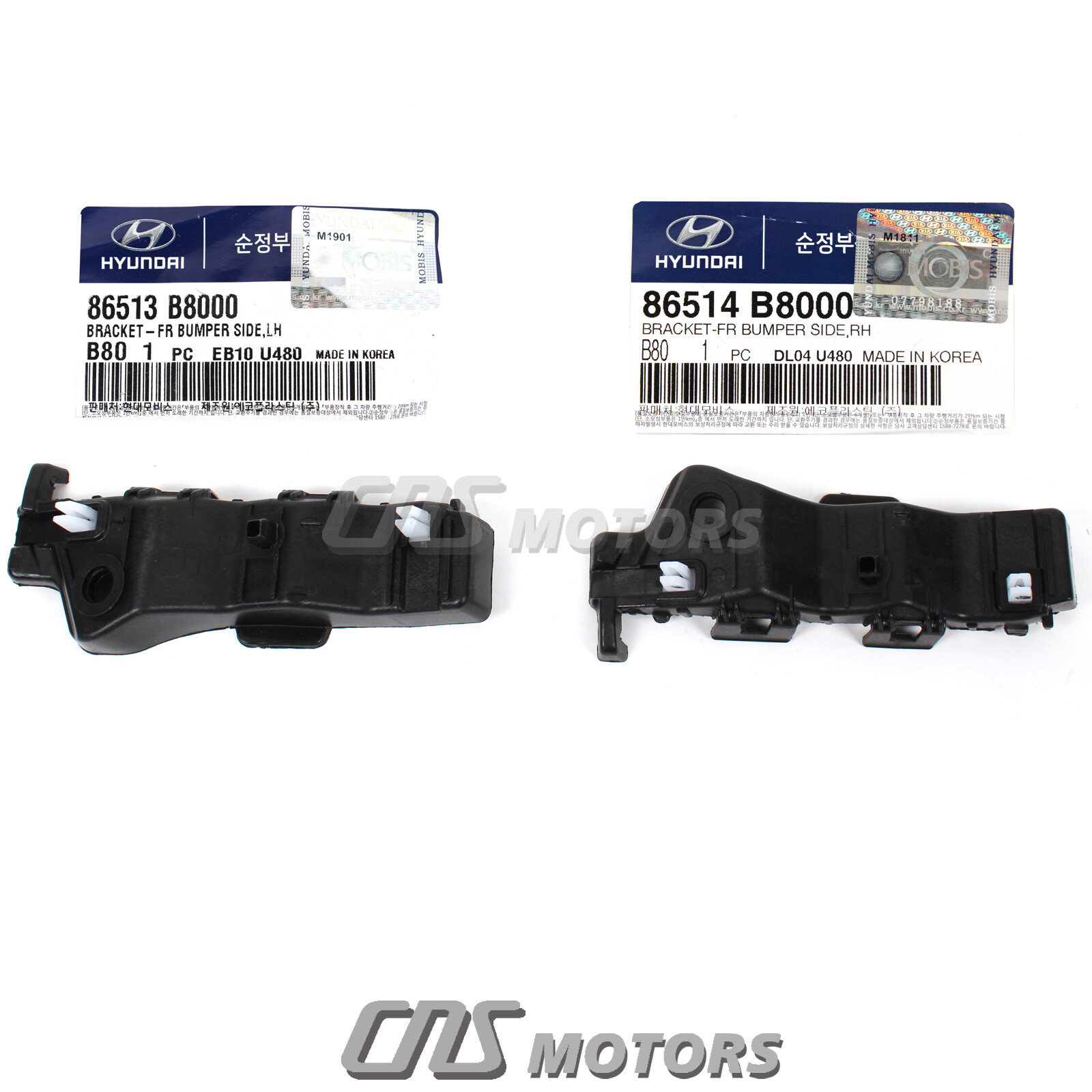 GENUINE Front Bumper Brackets LH RH for 2013-19 Hyundai Santa Fe OEM ...